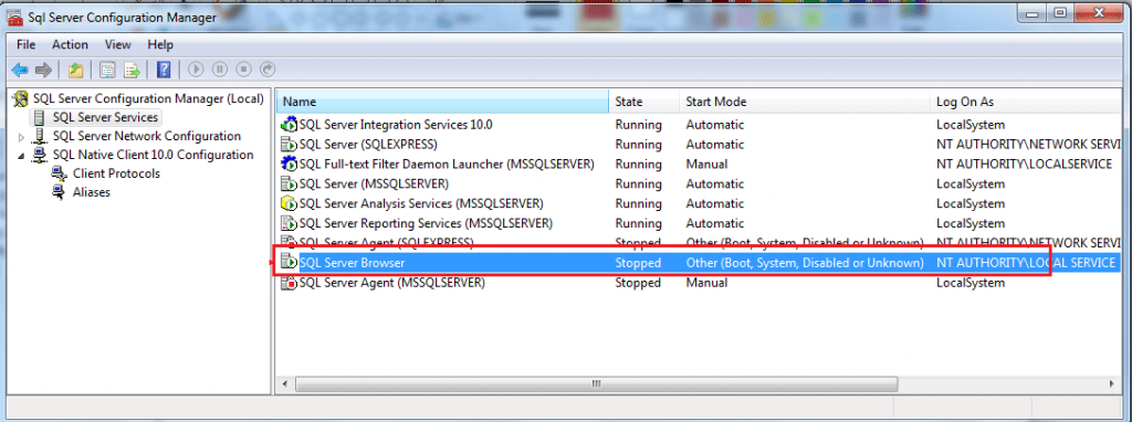 Sql Server Browser Sql Server Log Explorer Insight Details Of Sql Server