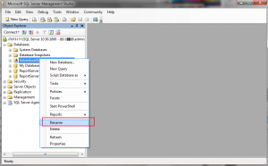 Rename SQL Server Database Using SSMS And T-SQL