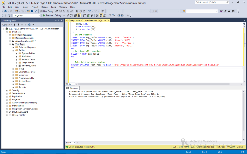 A Quick Guide to Perform Page Level Restore in SQL Server